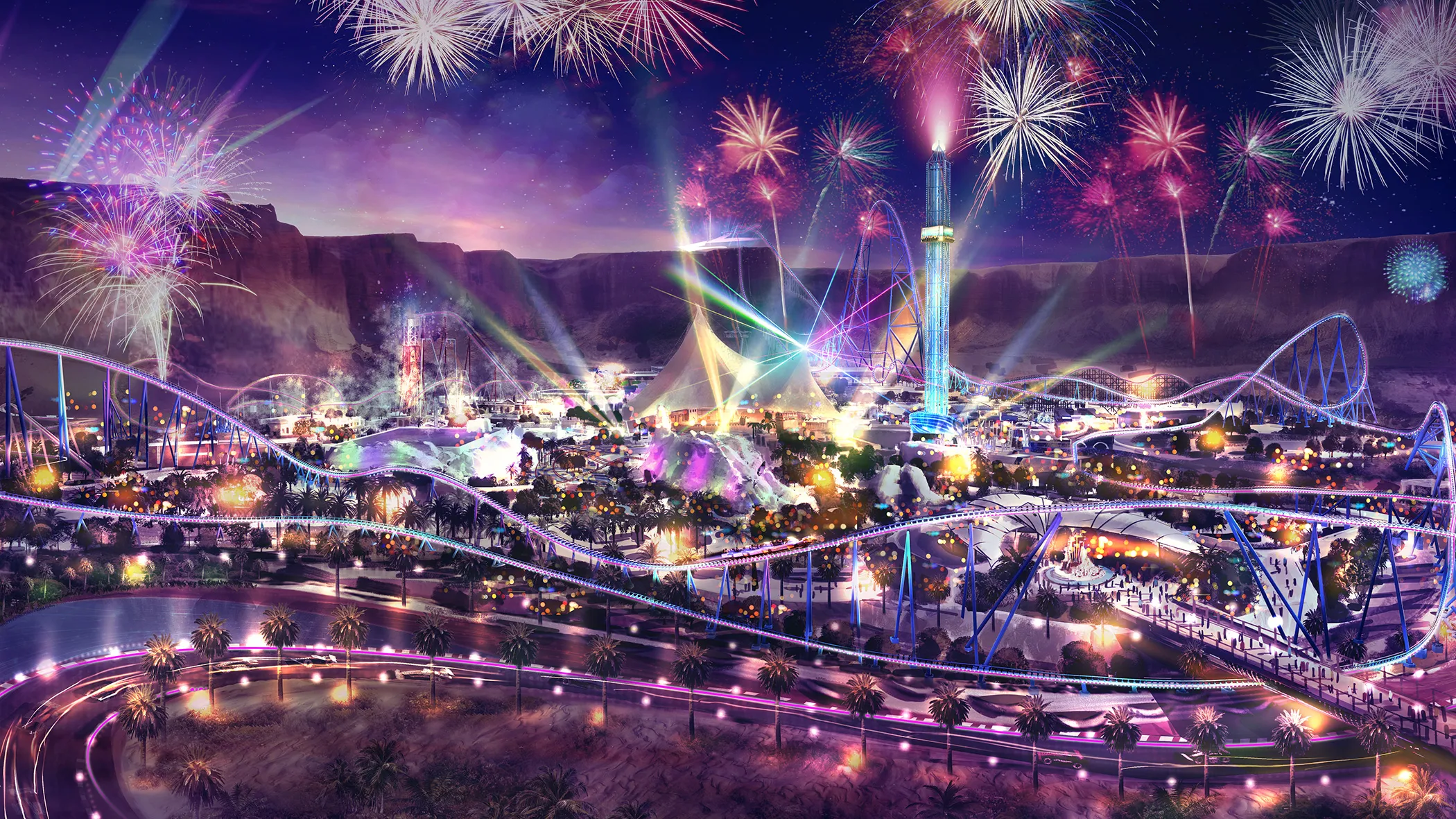 Six Flags Qiddiya City - Sectors - MI Concept + Design
