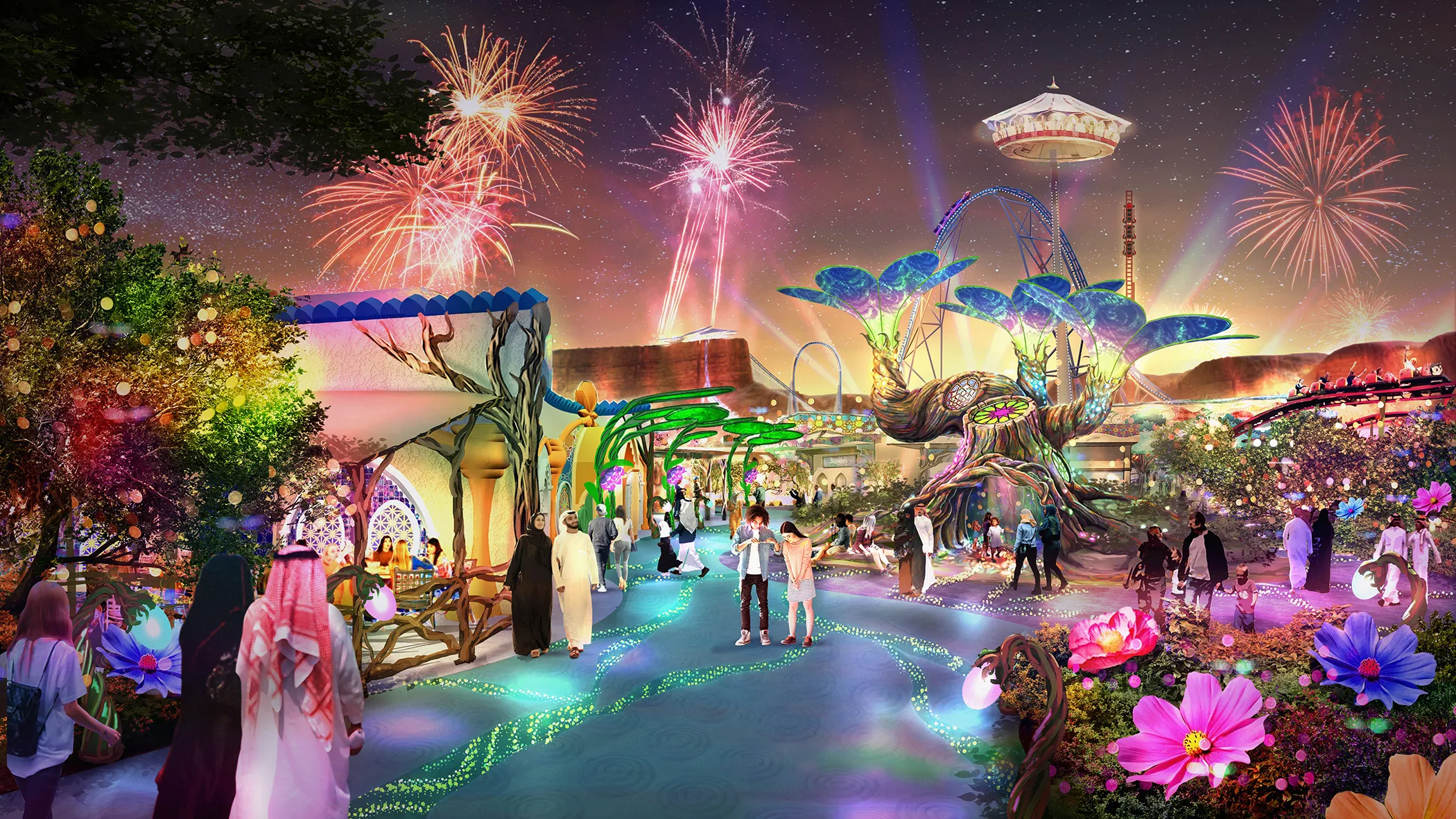 Six Flags Qiddiya City - Sectors - MI Concept + Design